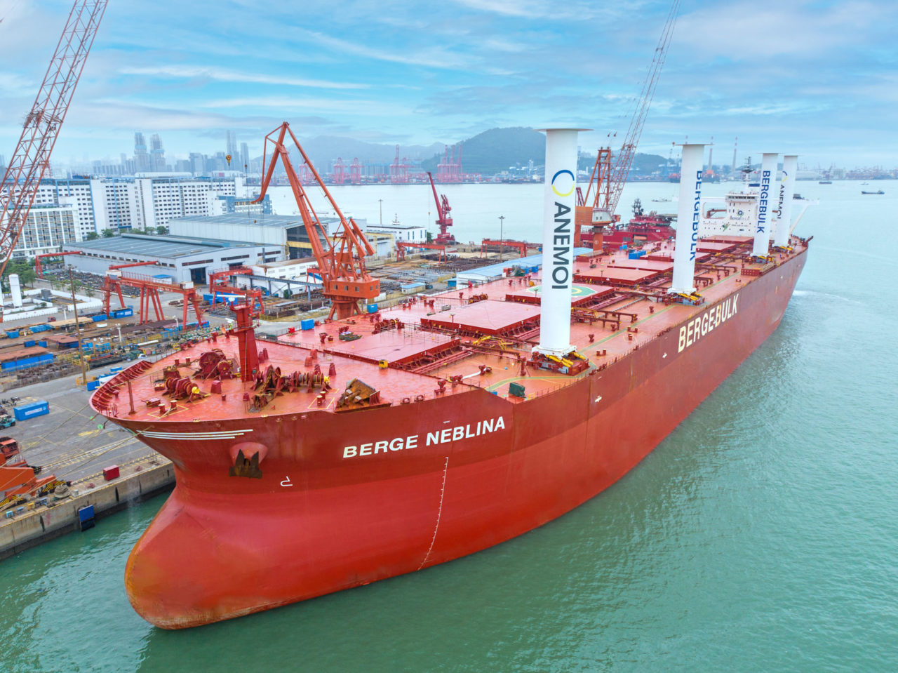 Berge Neblina sets sail following Rotor Sails installation - Drydock ...